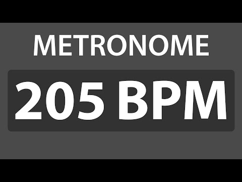 205 BPM Metronom | Yüksek Hızlı Tempo ve Ritim ⏱️🎶