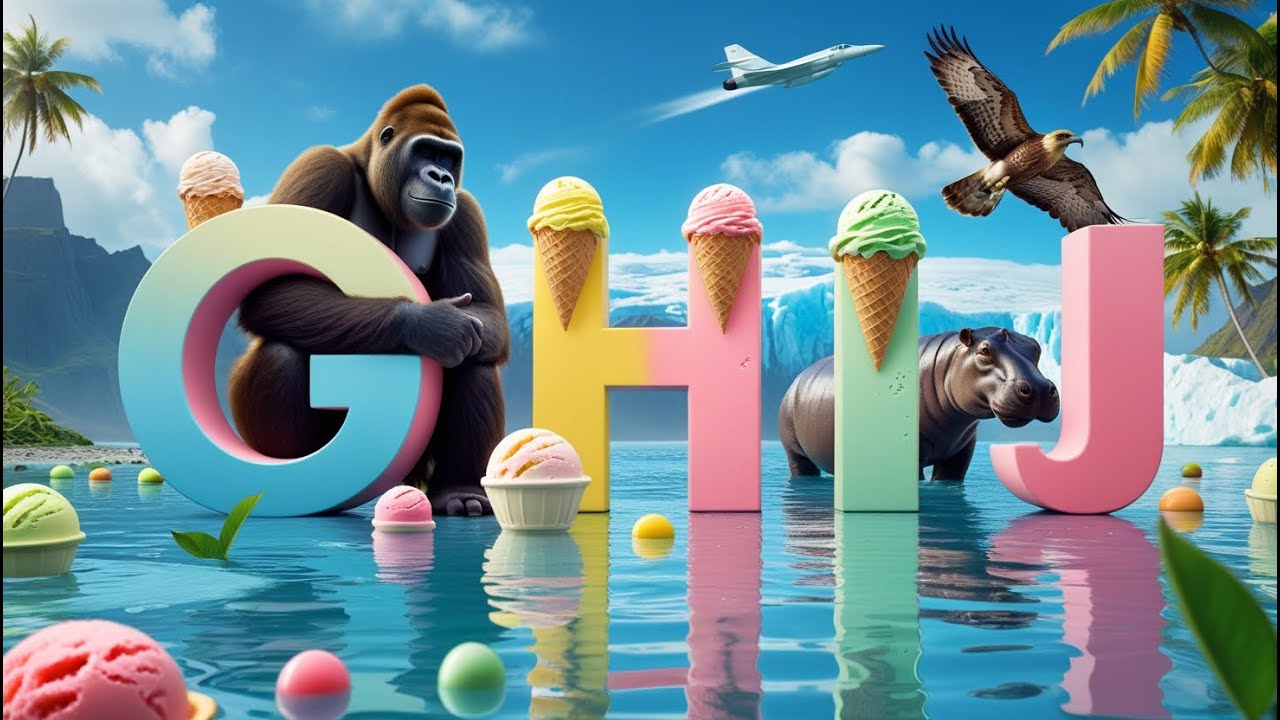 Learn the Alphabet: G To J 🎵 Fun Phonics Song for Kids - YouTube
