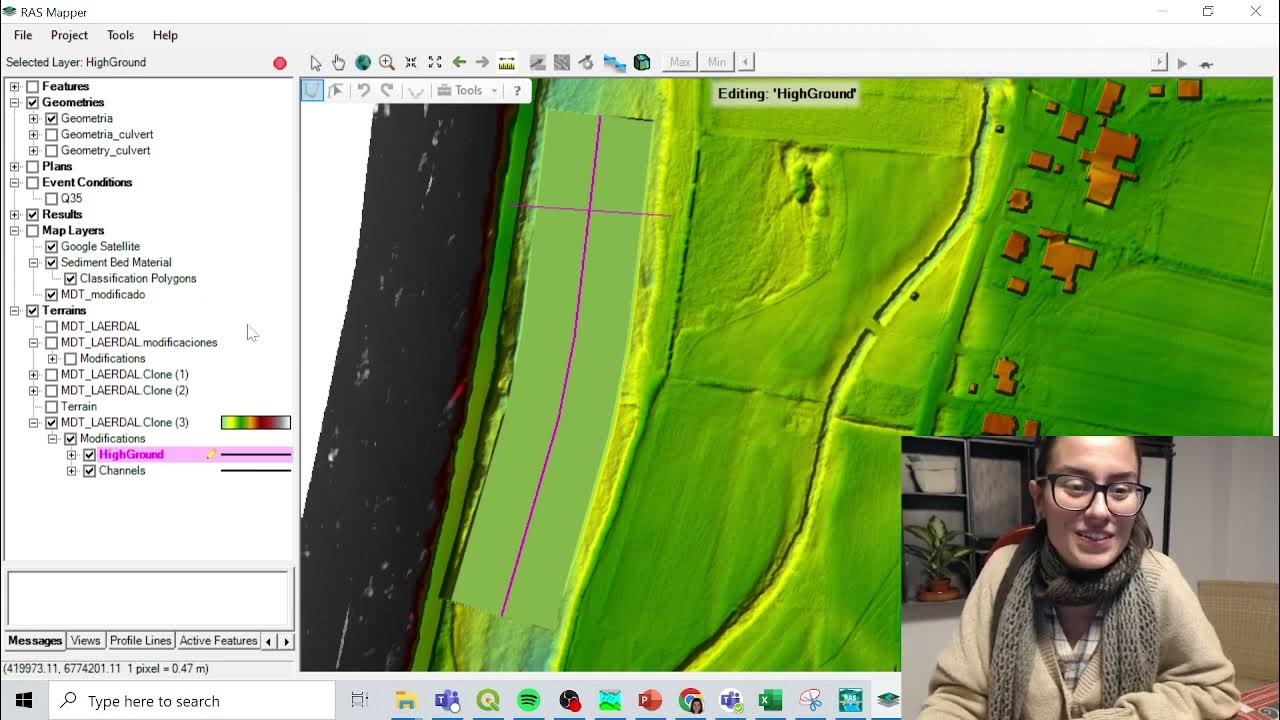 Overlap terrain modification HEC RAS - YouTube