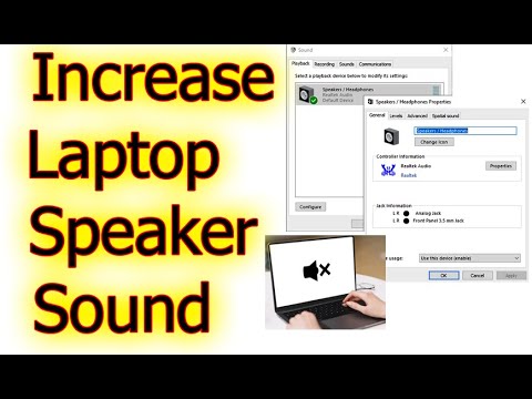 laptop or pc attach speaker highest sound quality settings II increase ...