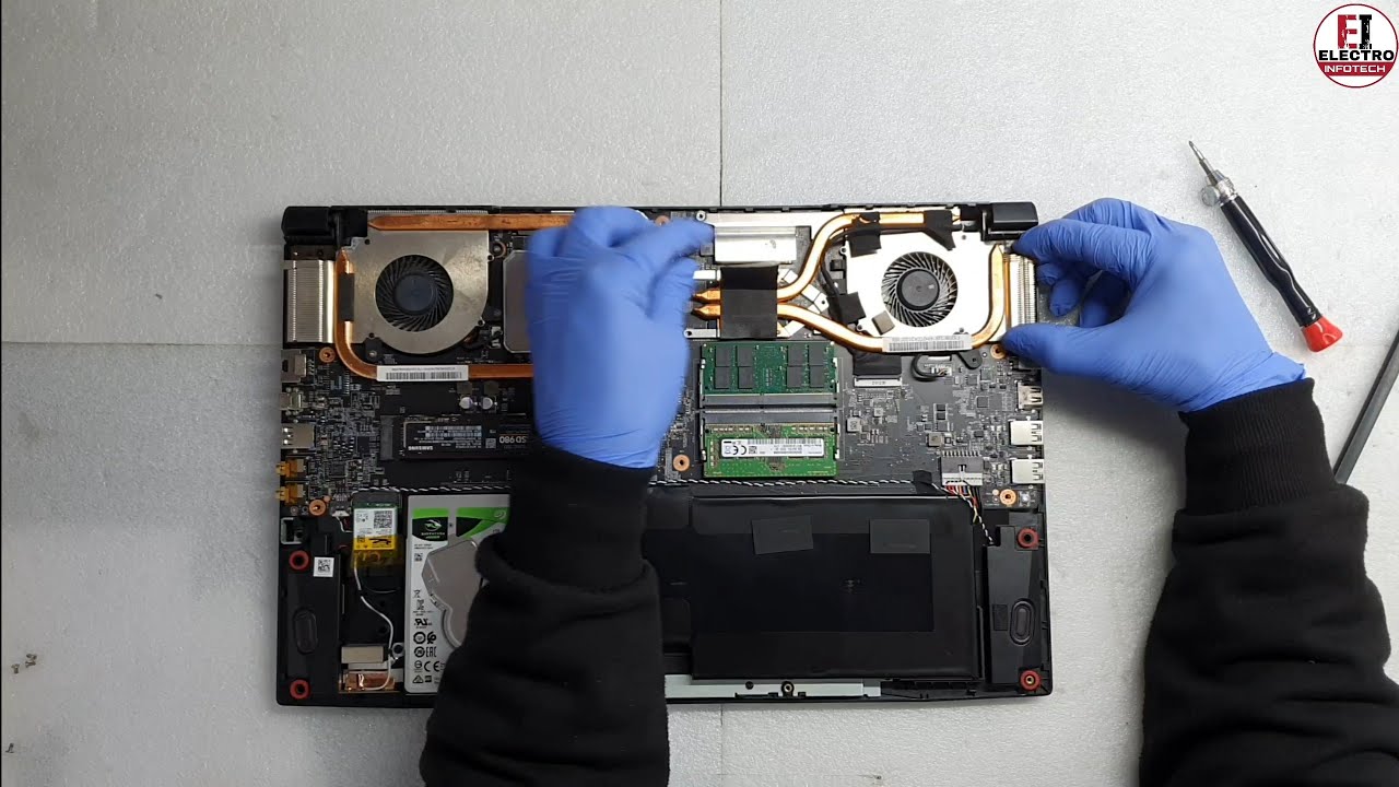 RAM Upgrade And FAN Cleaning MSI Laptop / Disassembly - YouTube