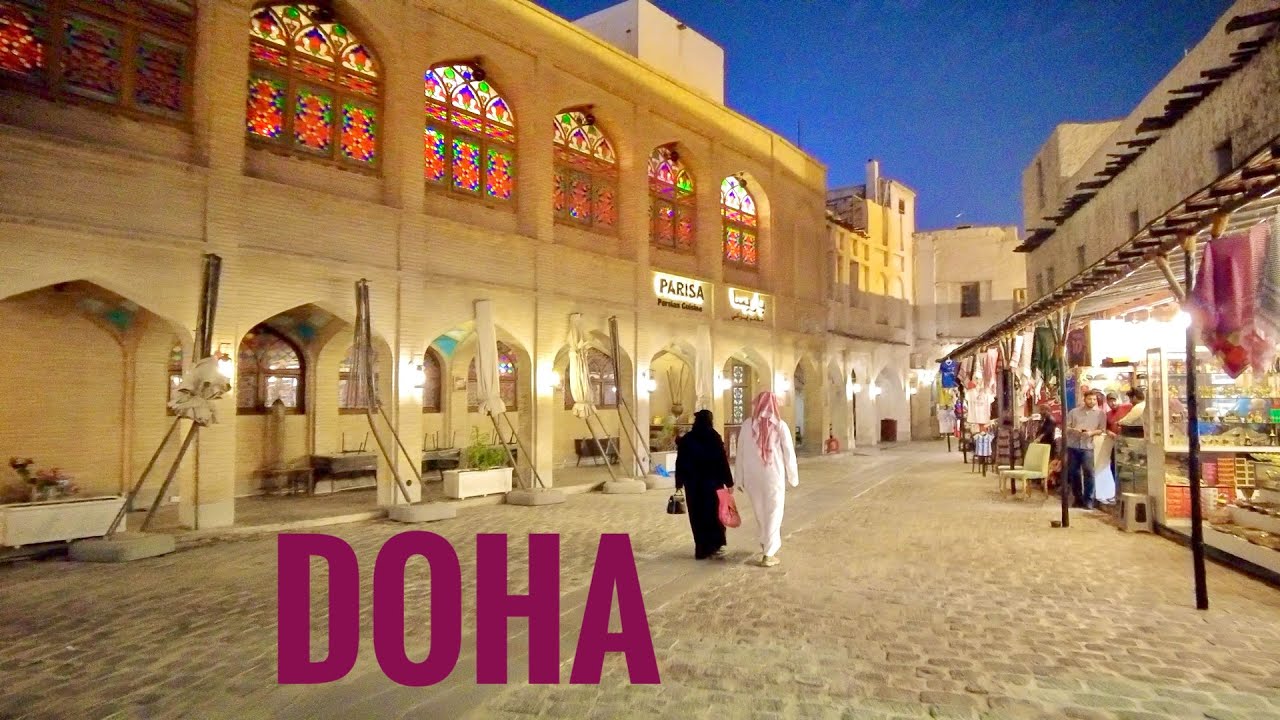 Doha Nightlife Walking Tour: Exploring Souq Waqif | Qatar - YouTube