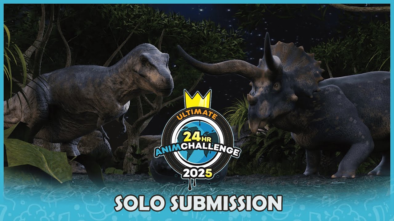 Prehistoric Paradox | Solo 24hr AnimChallenge - YouTube