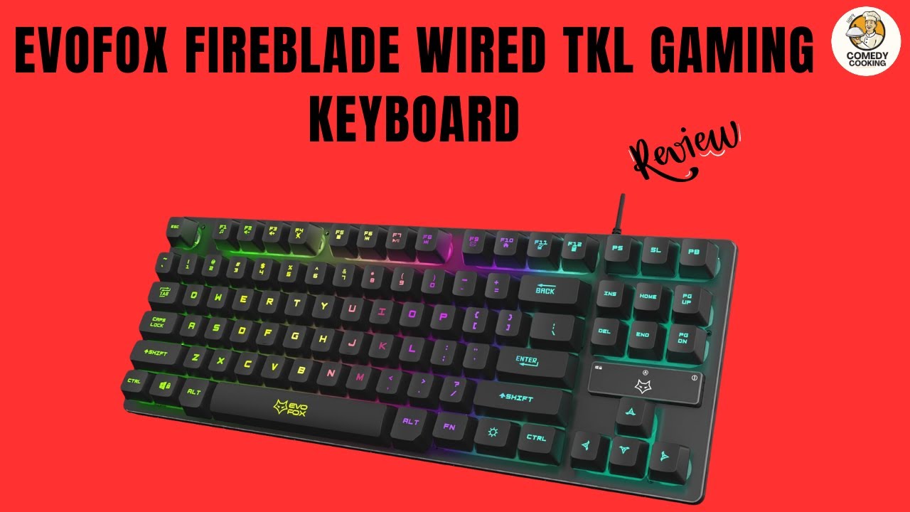 EvoFox Fireblade Wired TKL Gaming Keyboard with Breathing Effect ...