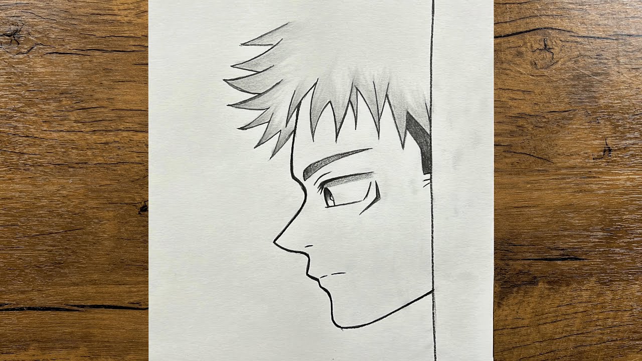 Easy itadori drawing for beginners | How to draw itadori easy step-by ...