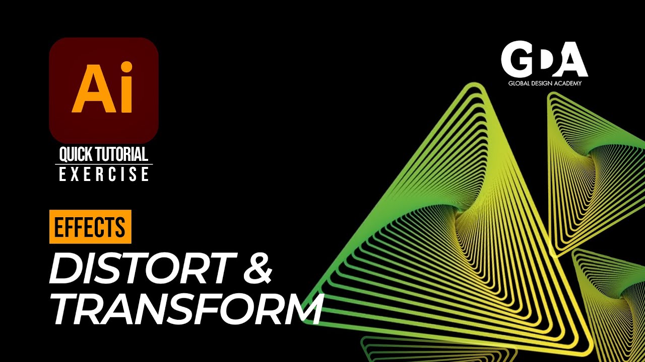 Triangle Twist Effect | Abstract Design | GDA | Adobe Illustrator - YouTube