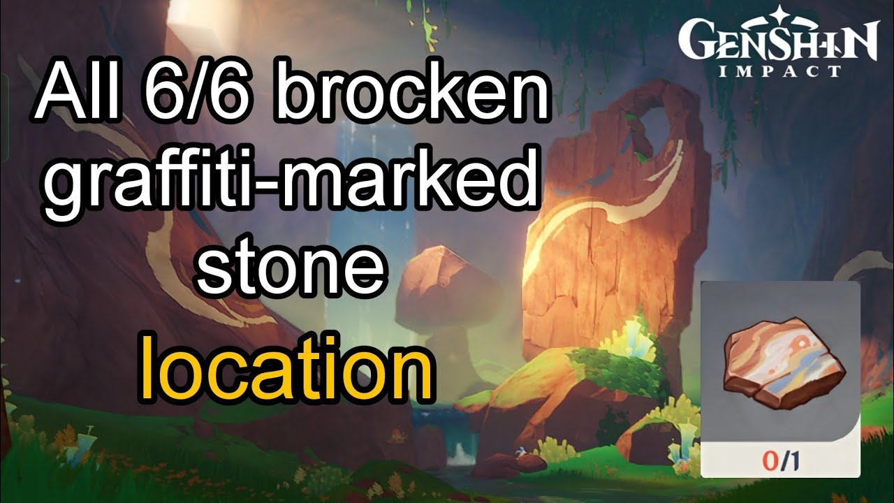 how to get and use Brocken Graffiti Marked Stone | Genshin Impact ...