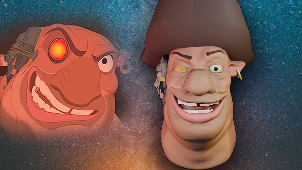 The Treasure Planet John Silver - 3D Bust - YouTube