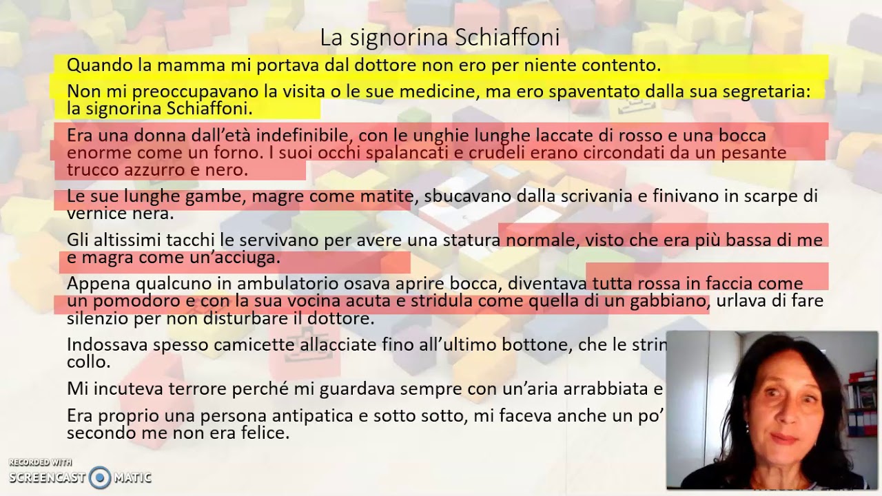 Maestra Lidia: Testo Descrittivo "La Persona" - YouTube