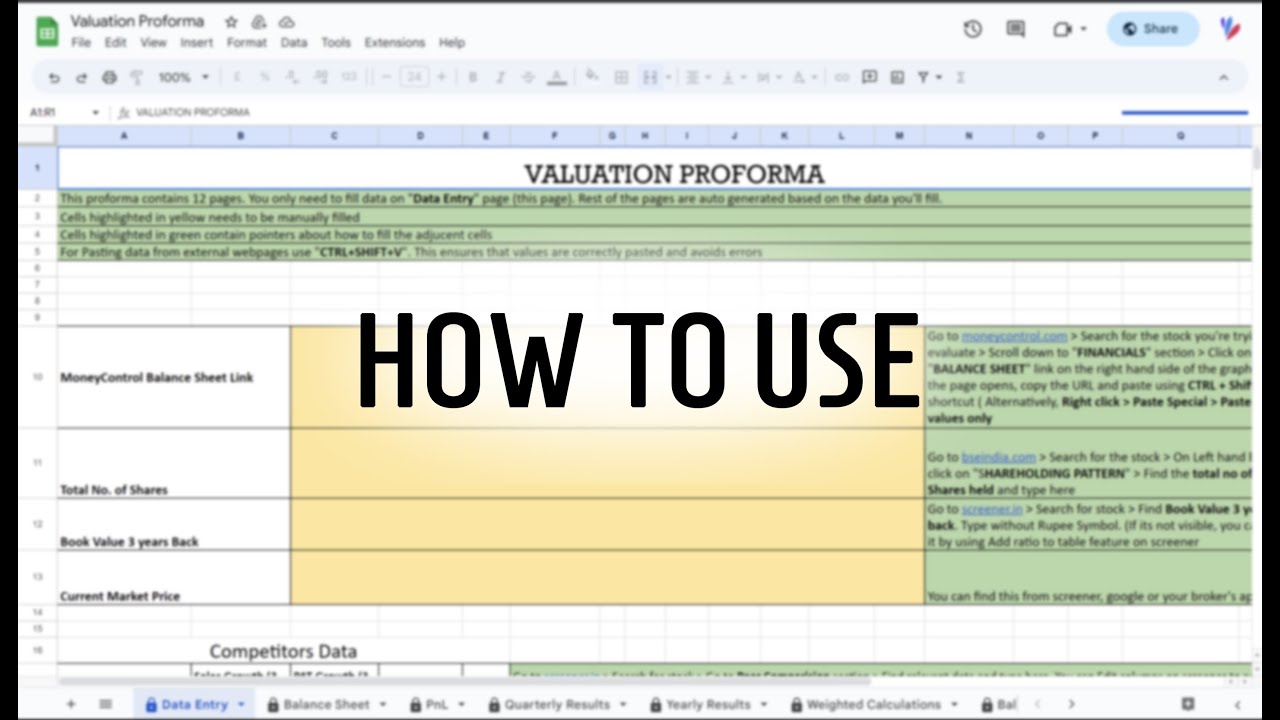 How to use Valuation Proforma to evaluate individual stocks - YouTube