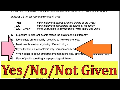 IELTS Reading: Вопросы Yes/No/Not Given/Репетитор отвечает на вопросы и ...