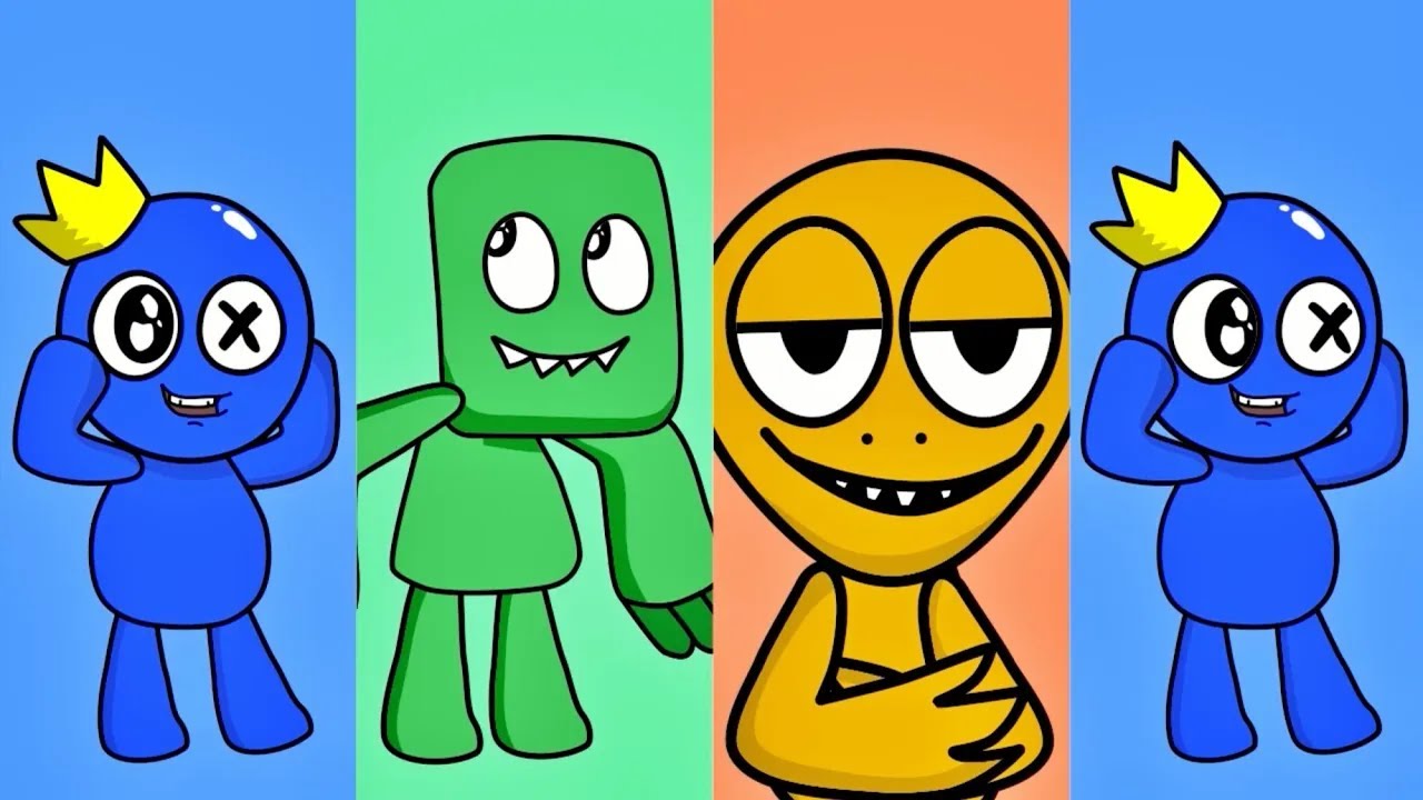 ROBLOX Rainbow Friends Animation 🌈💦 Rainbow Friends Funny Moments 💦🔥 ...