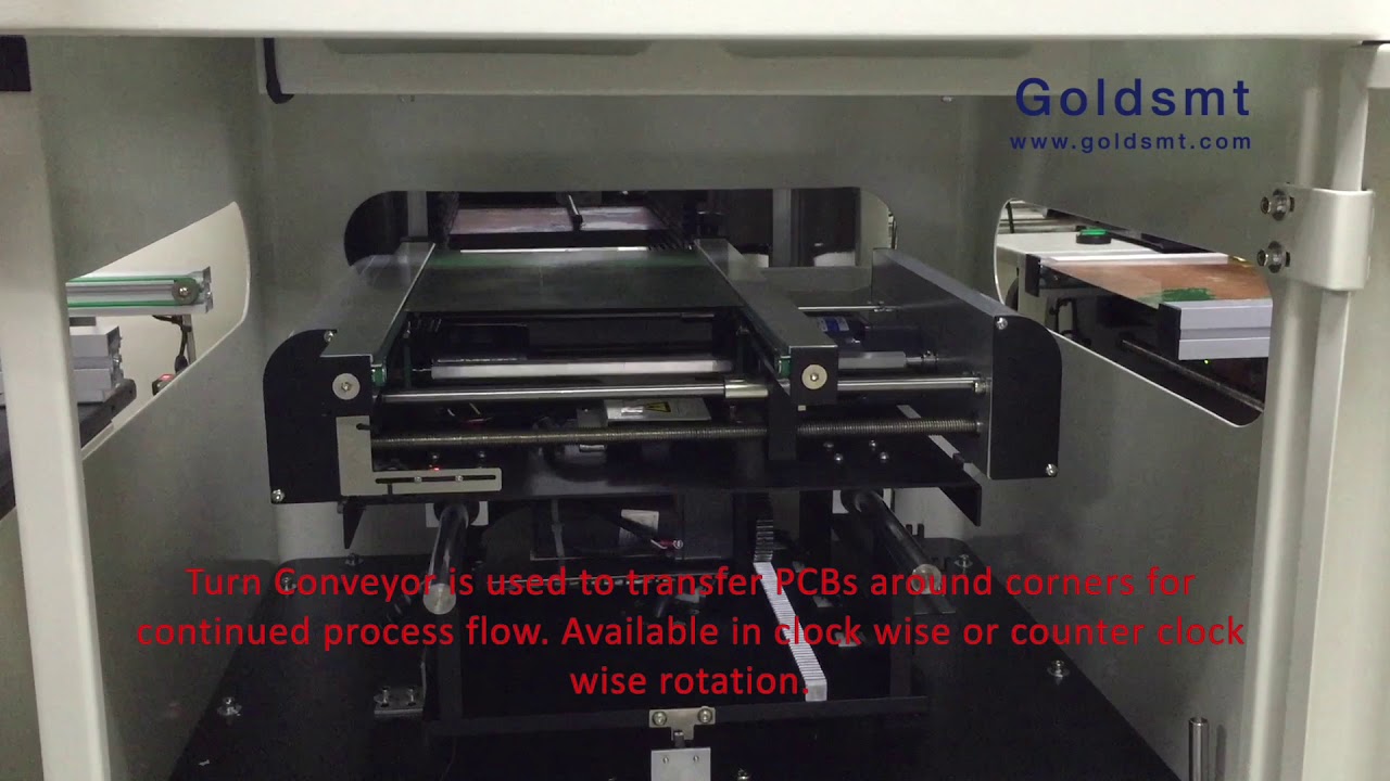 smt turn conveyor - YouTube