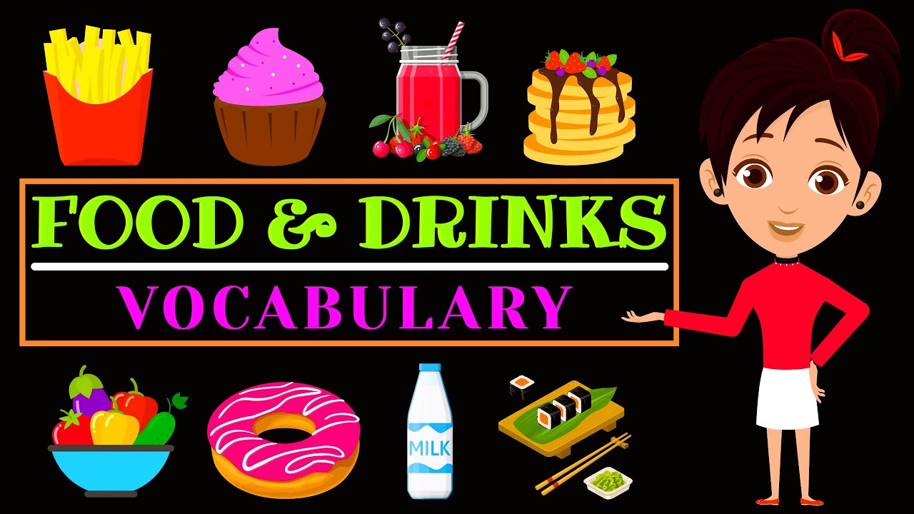 Learn Food And Drinks Vocabulary | Food Name In English | Learn Food ...