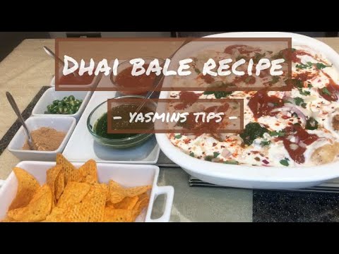 Pakistani dhai bale recipe with homemade bhale & 2 chutneys (Urdu ...