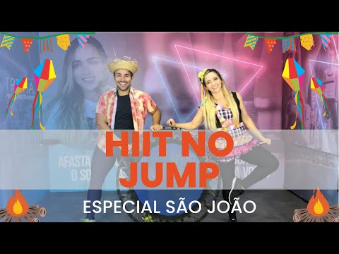 Aula de HIIT no JUMP em ritmo de São João - Tatiana Trévia