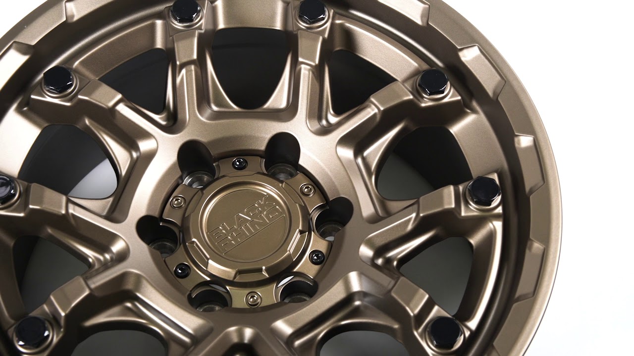 Black Rhino Wheels - Ark in BRONZE WITH GLOSS BLACK BOLTS - YouTube