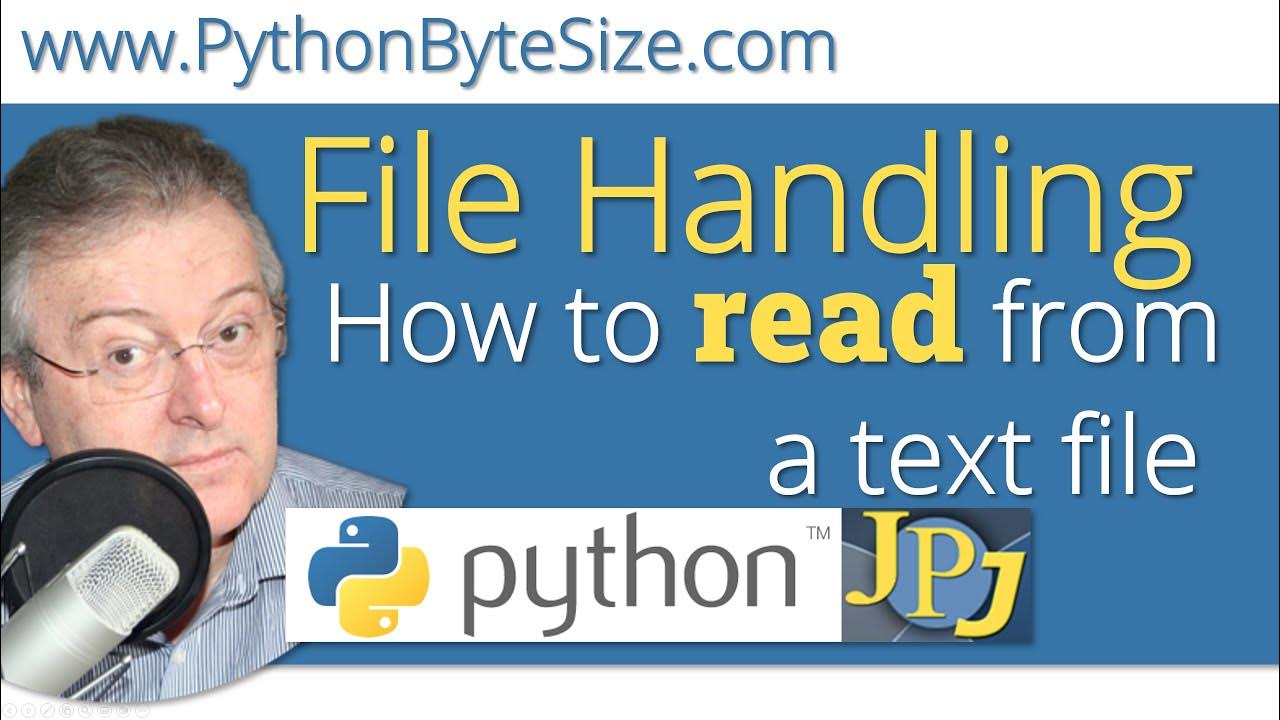 Python: How to read from a text file - YouTube