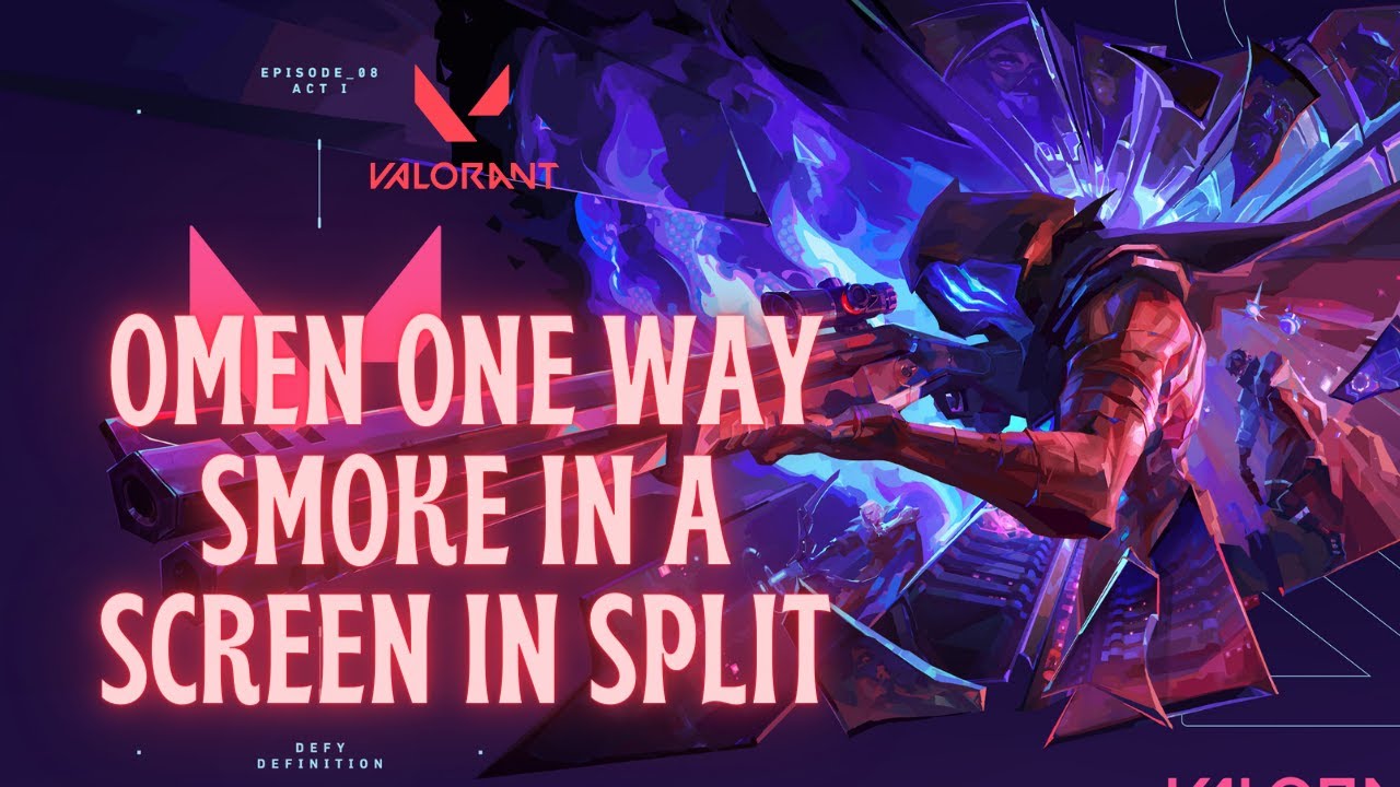 How To Omen One Way Smoke In A Screen On Split 2024 | Valorant Tutorial - YouTube