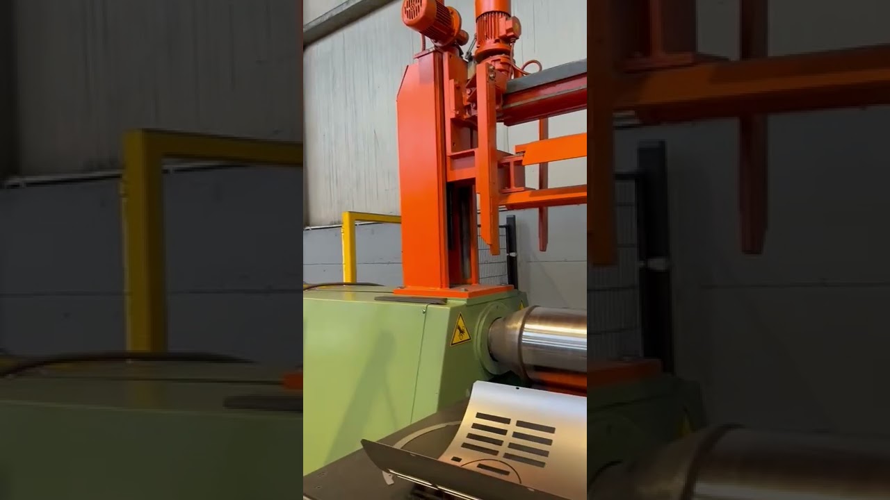 Calandra automatica idraulica - YouTube