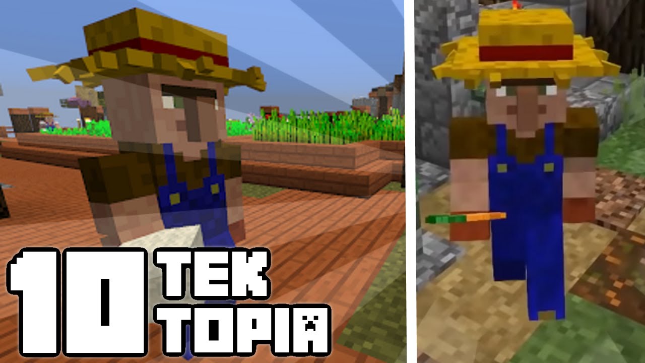 ÁLLATGONDOZÓ FALUSI ! - Minecraft TekTopia #10 - YouTube