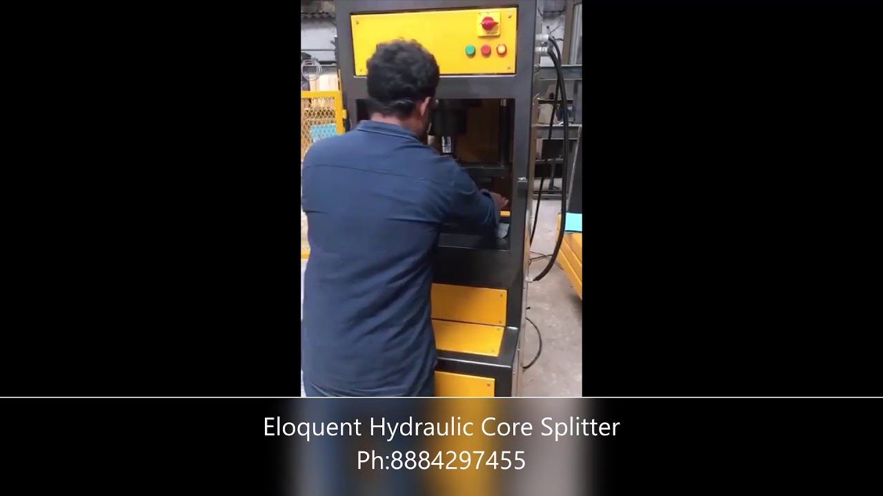 Eloquent Hydraulic Core Splitter - YouTube