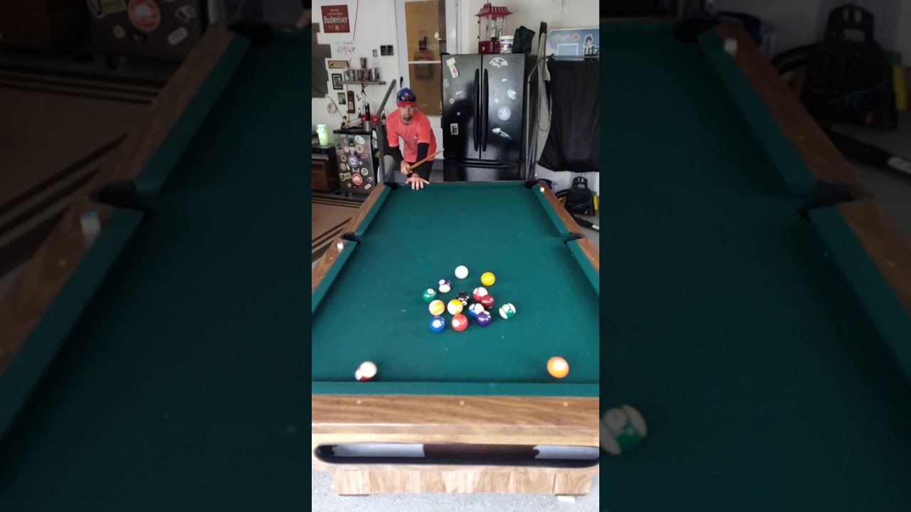 Slow motion pool ball break - YouTube