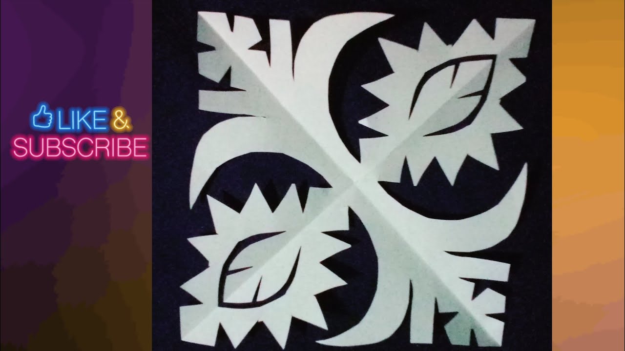 How To Applique | Aplic Flower Cutting Tutorial #uniqueideas - YouTube