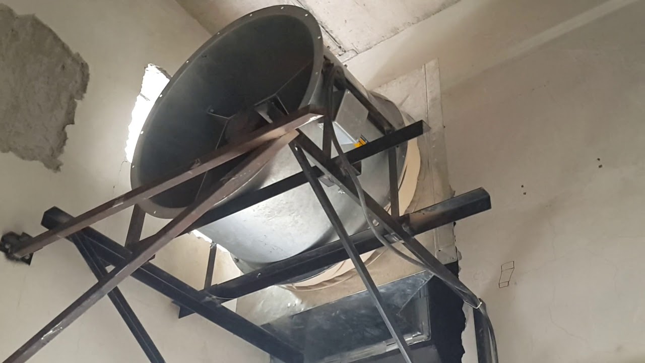 Stair case pressurization, exhaust fan - YouTube