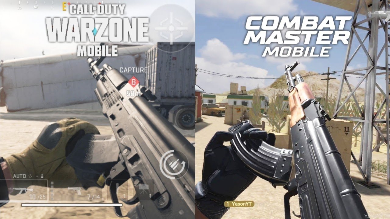 Warzone Mobile vs Combat Master Comparison - YouTube