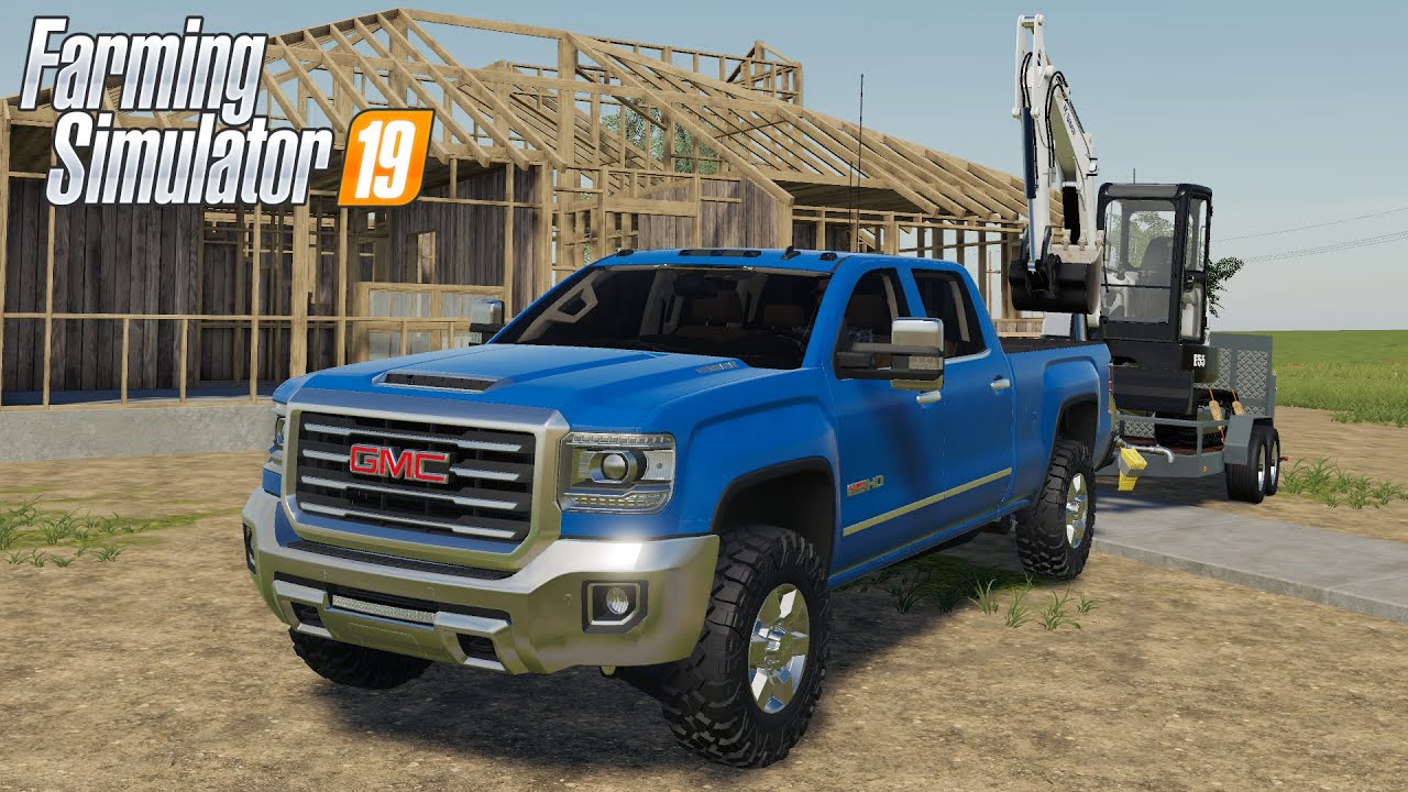 FS19 - 2017 GMC Sierra 2500HD w/ tow trailer - NEW car mod for Farming ...