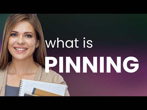 Pinning • PINNING meaning
