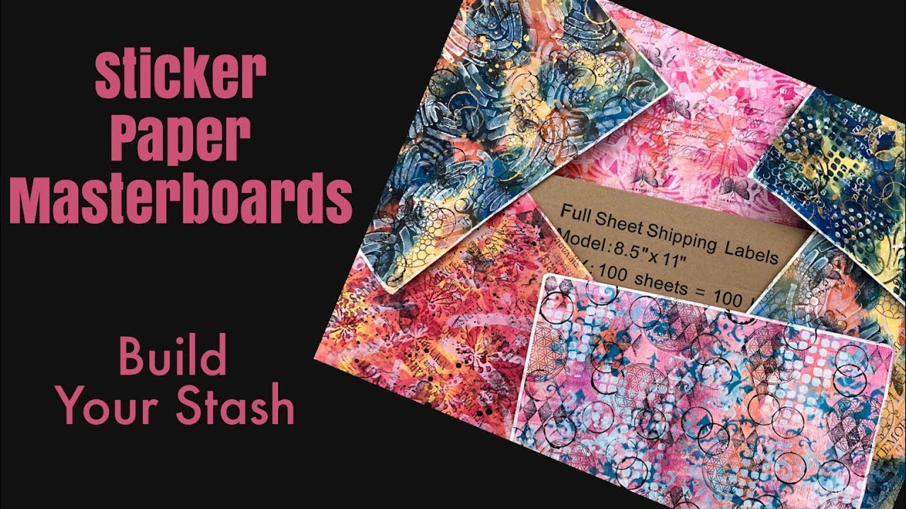 BUILD YOUR STASH- STICKER PAPER MASTERBOARDS - YouTube