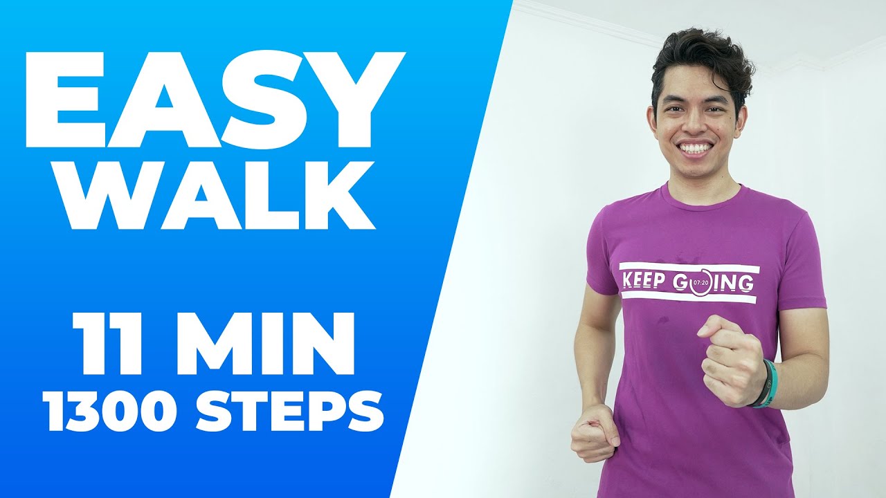 FUN 11 MIN EASY WALK & DANCE • AFTER MEAL Workout • 1300 STEPS ...