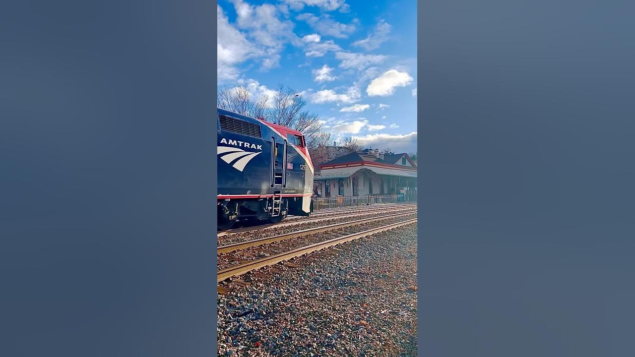 Amtrak Horn & Doppler Effect! P42 #125 Trails On #291 W/ #714 Leading! - YouTube