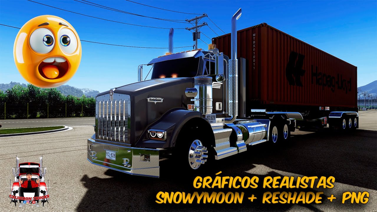 Subiendo ALTO DE LETRAS / Snowymoon + Reshade + PNG | American Truck ...