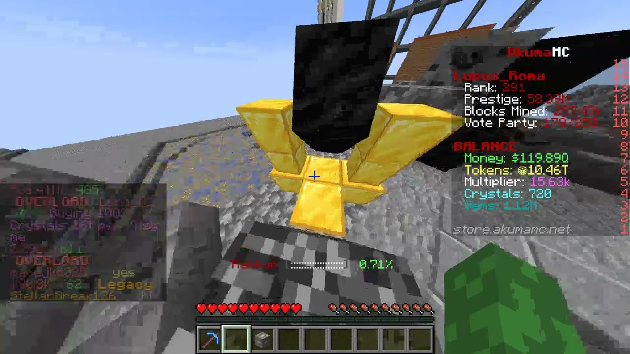 Minecraft Akuma MC Prisons and Fishing - YouTube