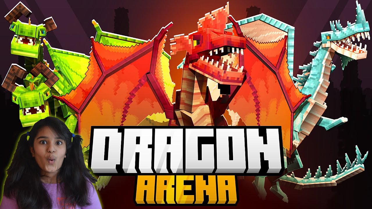 Dragon Arena | Fighting Dragons in Minecraft Arena - YouTube