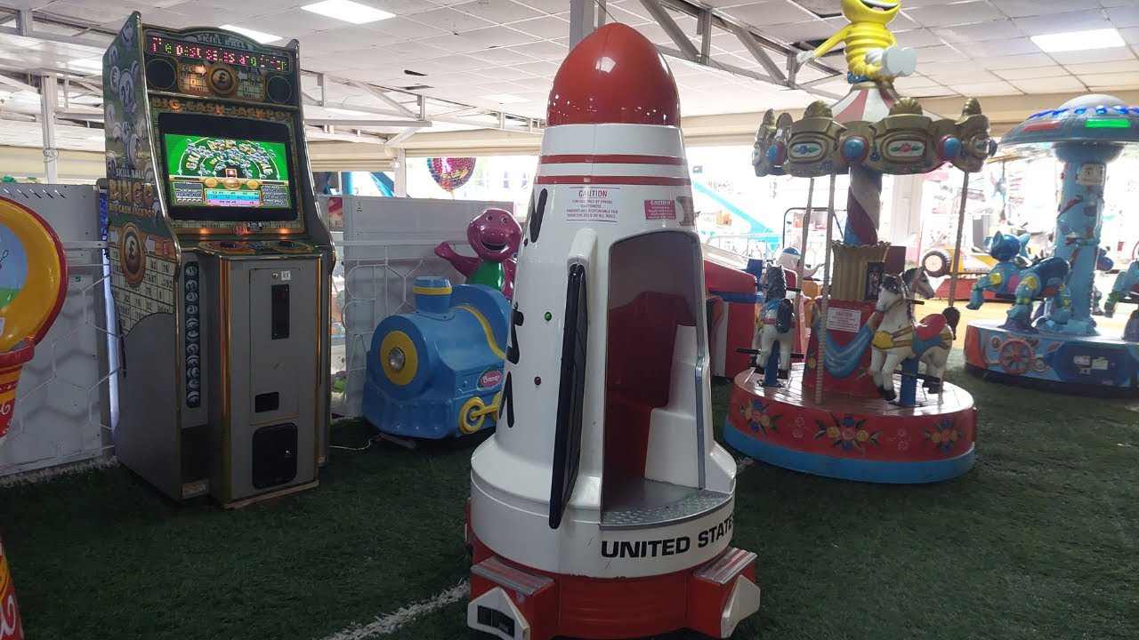 R.G. Mitchell Nasa Rocket Kiddie Ride (Rare) - YouTube