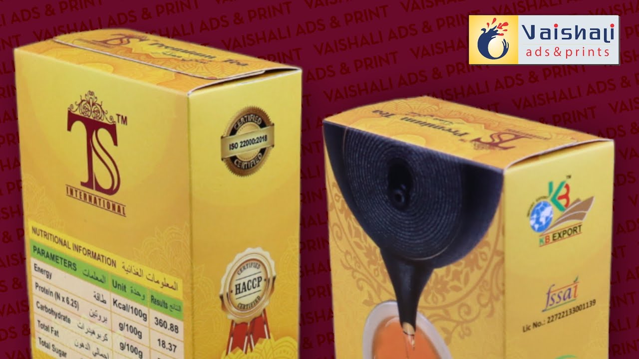 500 gm CTC Tea Packaging Box - YouTube