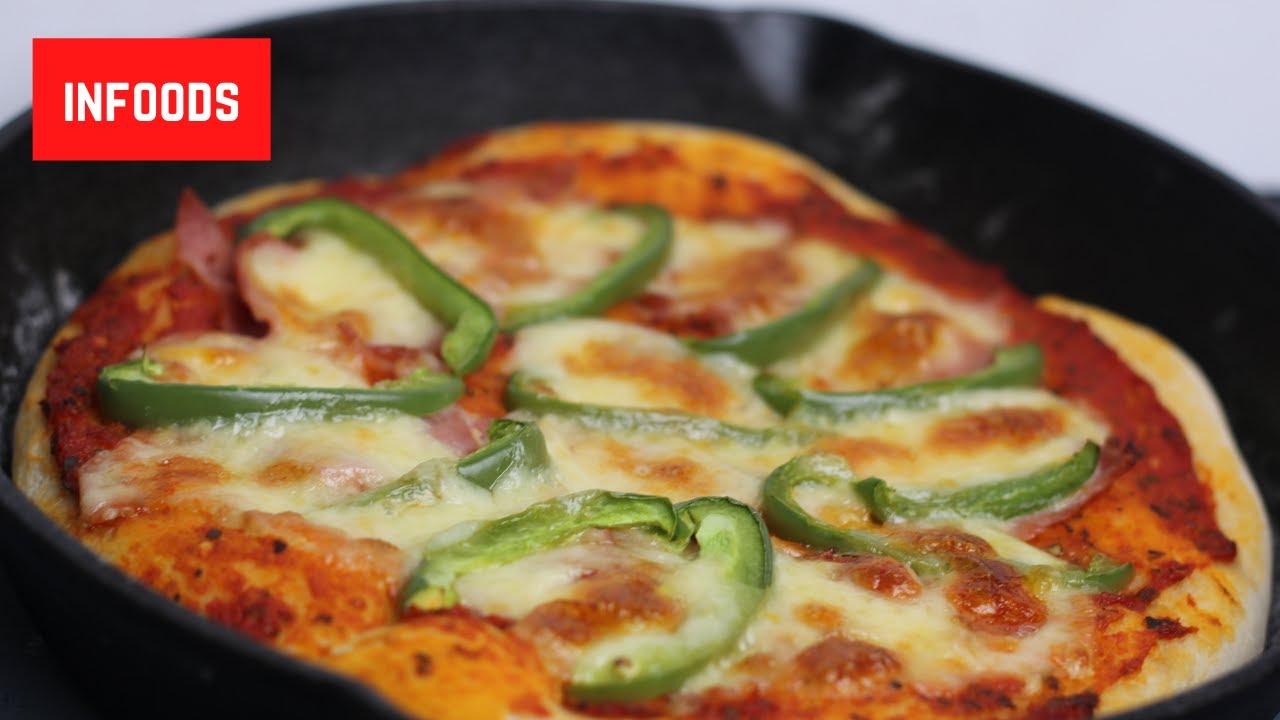 PIZZA In A Pan | Homemade PIZZA Recipe | How To Make PIZZA From SCRATCH ...