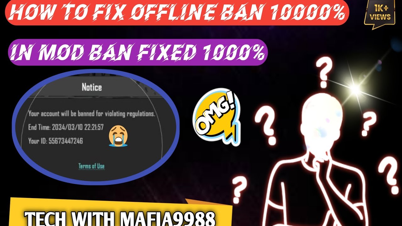 how to fix offline ban // offline Ban 100% fix termination Ban fix 10 ...