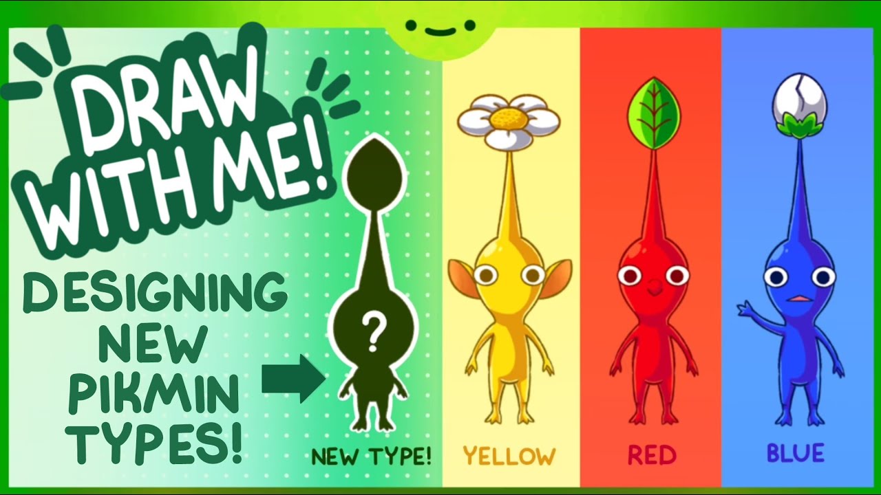 Designing New Pikmin Types | Draw with Me! - YouTube