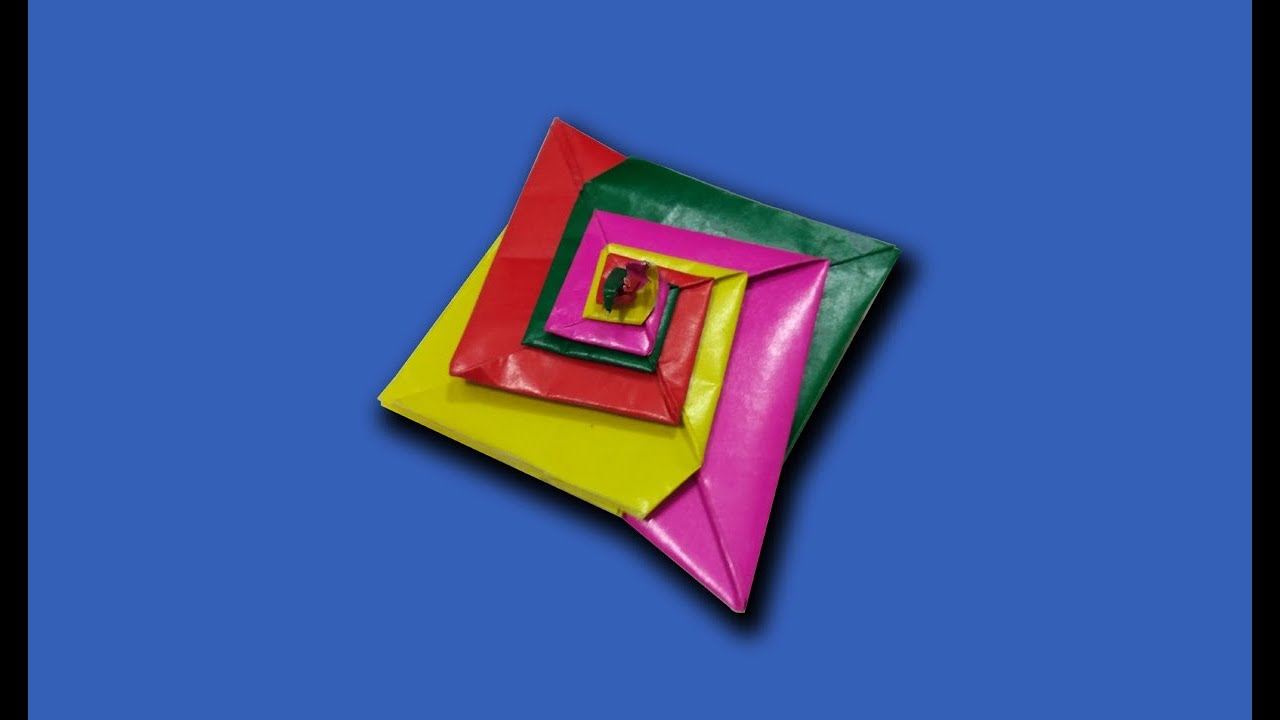 How to make Origami paper spiral spring || Diy origami tutorial by ...