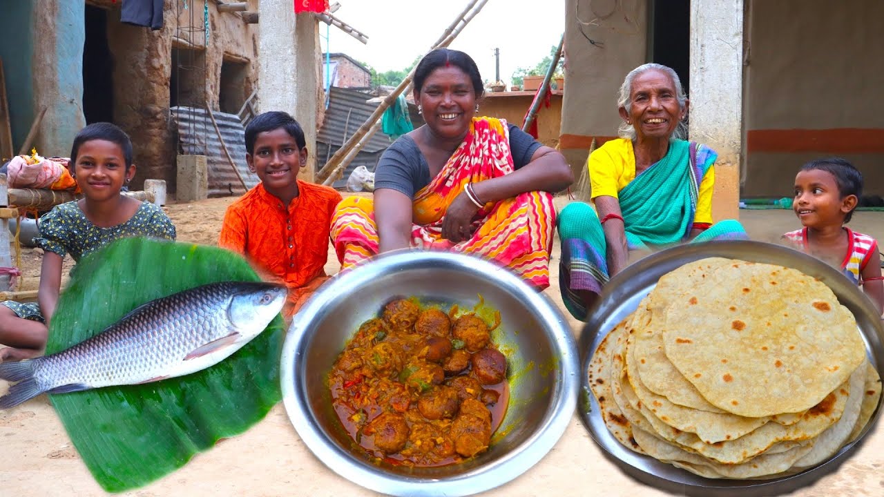 Rui fish kofta curry | ruhi fish curry | tribal style fish recipe ...