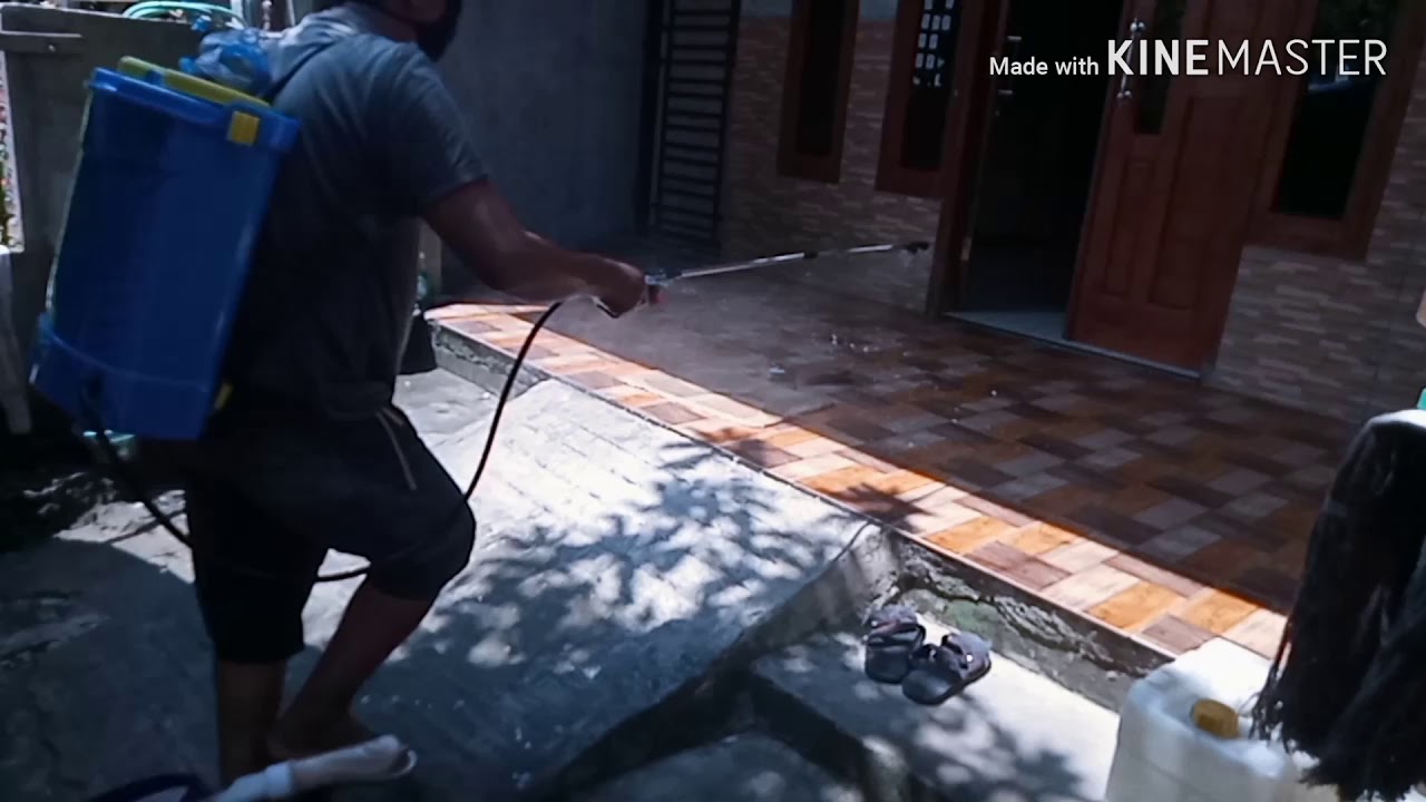 Posko Relawan covid-19 desa menur dan penyemprotan desinfektan - YouTube