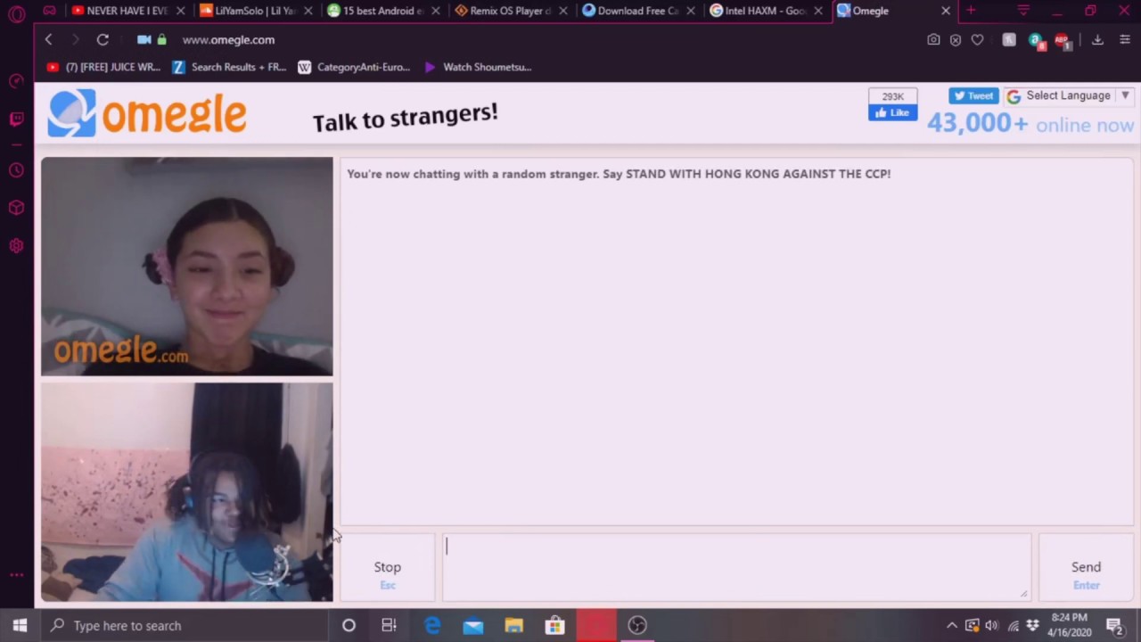 Talking to random people on omegle Part 1 - YouTube