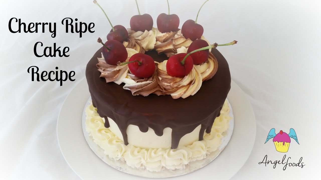Cherry Ripe Cake + Recipe - YouTube