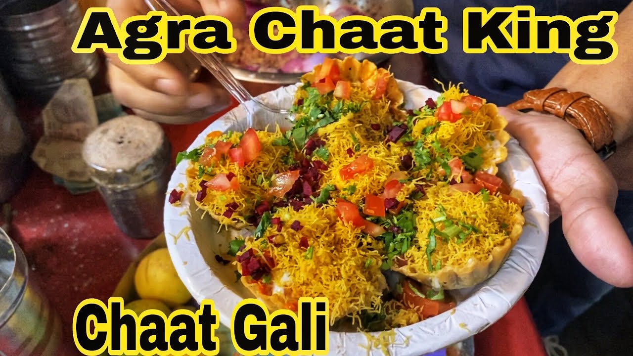 Famous Basket Chaat of Agra in Sadar Bazaar | Agra Chaat King | Basket ...