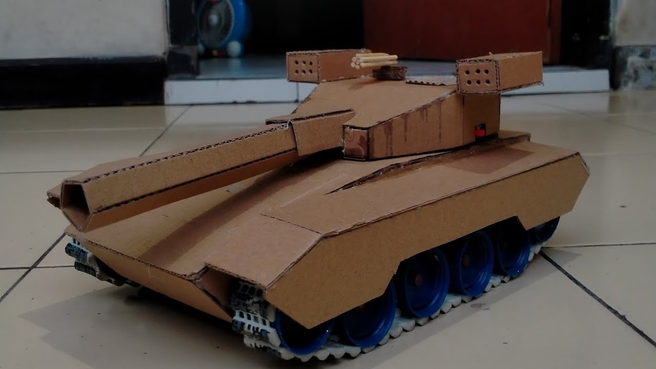 [DIY] Cara Membuat Rc Tank Dari Kardus - YouTube